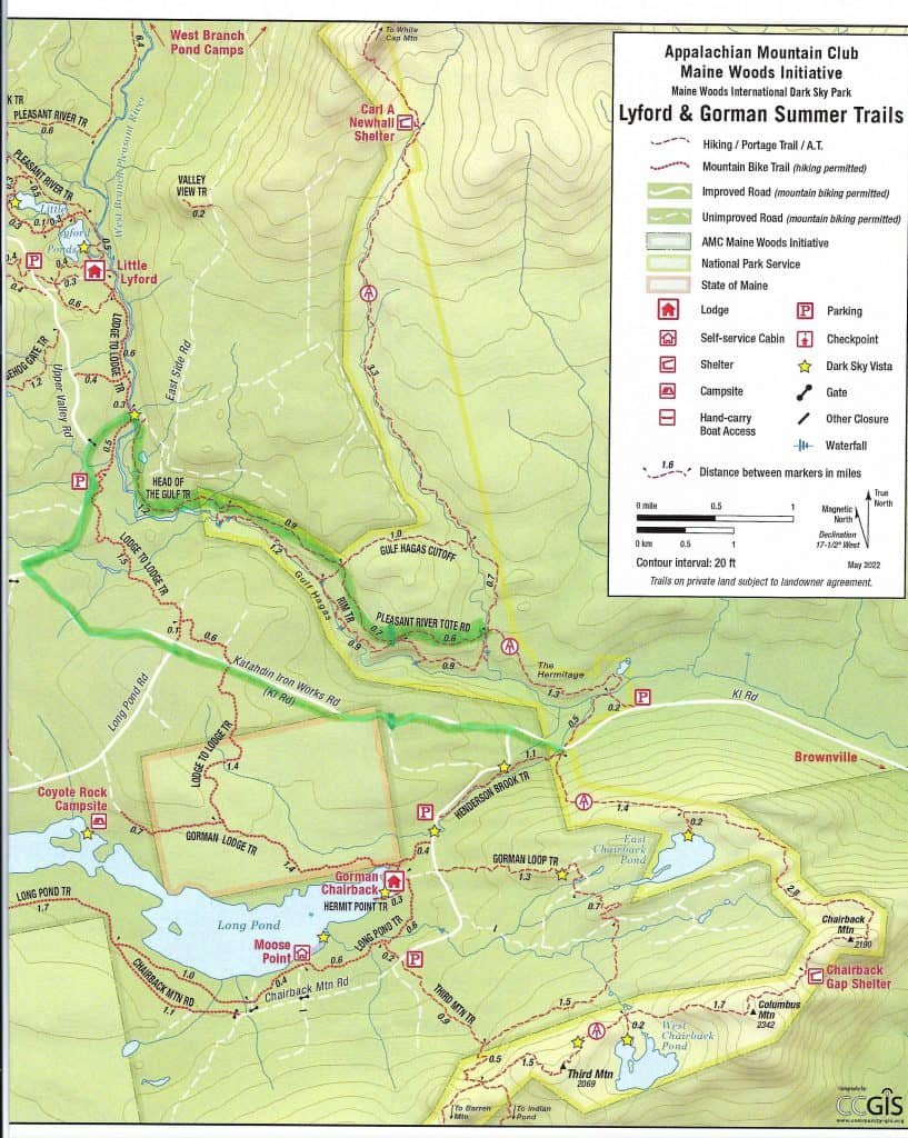 West Branch of the Pleasant River walkaround (AMC map) | Maine ...